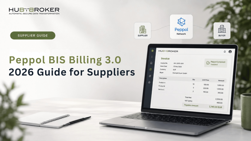 Peppol BIS Billing 3.0 2026 Guide for Suppliers | HubBroker